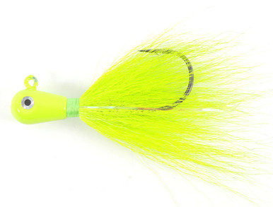 Magic Tail Tear Drop Bucktail - 1.5oz - Chartreuse - TackleDirect