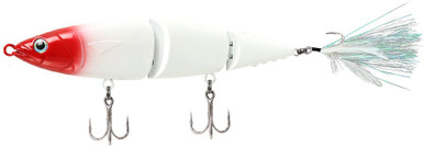 FishLab Mack Attack Hard Swimbait - 7in SS - Red Head - TackleDirect