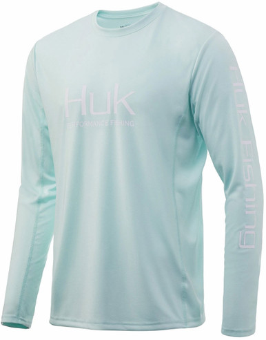 Huk Icon X Long Sleeve Shirt - Seafoam - TackleDirect