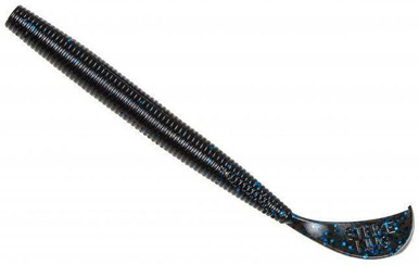 Strike King Rage Cut-R Worm - 6 inch - Black Blue Flake - TackleDirect