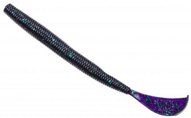 Strike King Rage Cut-R Worm - 6 inch - Junebug - TackleDirect