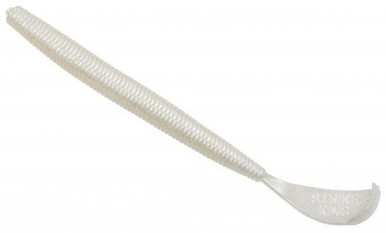 Strike King Rage Cut-R Worm - 6 inch - Pearl - TackleDirect