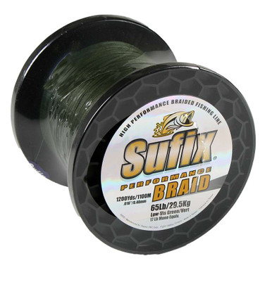 Sufix Performance Braid 65Lb 1200Yds Lo-Vis Green
