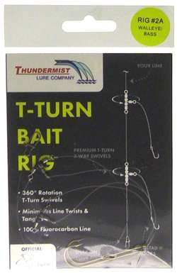 Thundermist T-Turn Bait Rig #2A Walleye/Bass/Freshwater