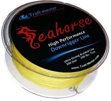 Troll-Master Seahorse Downrigger Braided Line 300ft Yellow