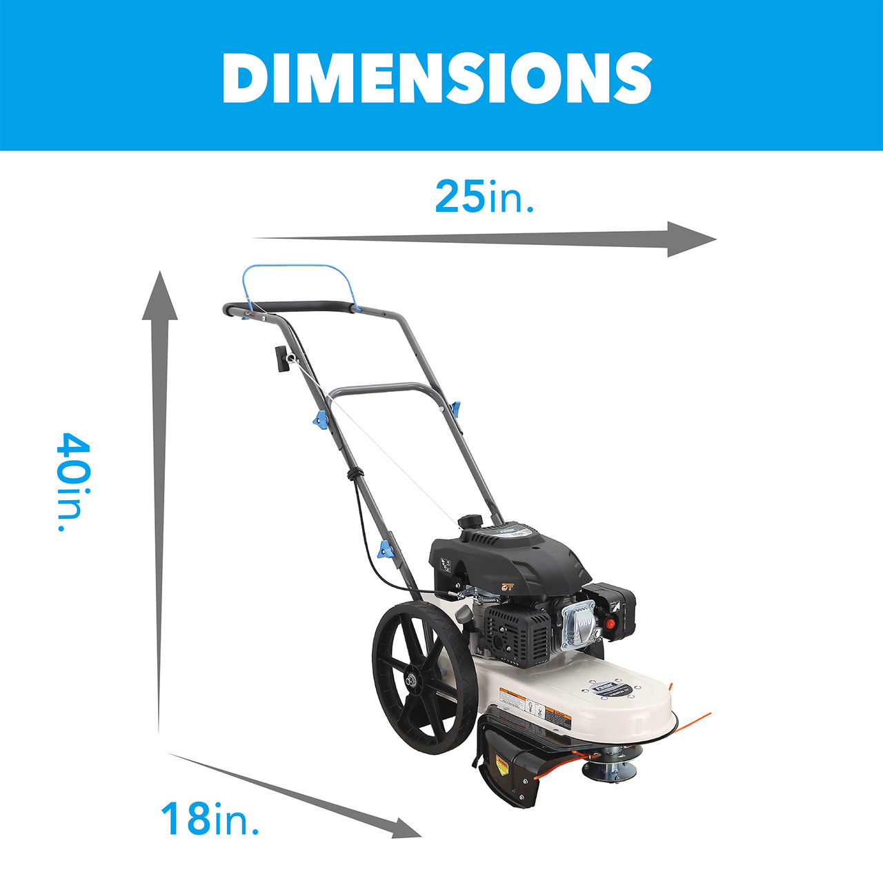 Pulsar 22 Inch String Trimmer | Hand-Push | Gas-Powered | PTG1022H
