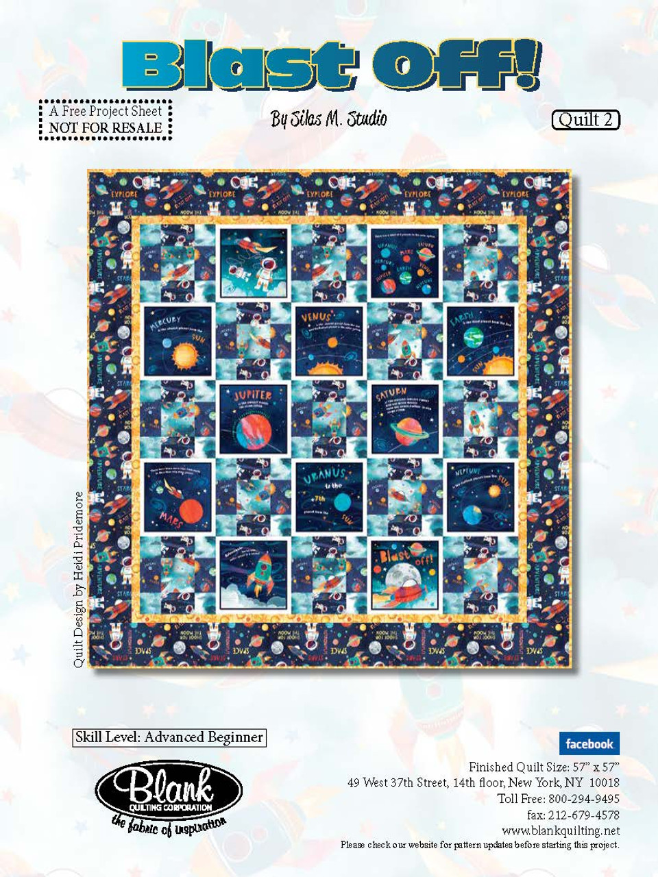 Blast Off! Quilt #2 - The Blank Quilting Corp.