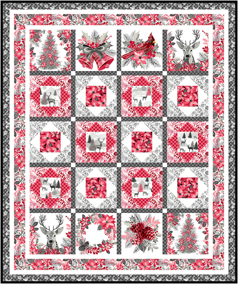 Blank Quilting, Holiday Style, Satin Moon Designs, Merry Countryside ...