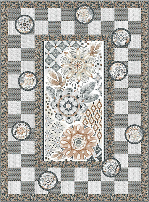 Blank Quilting, Zanzibar, Stone Blocks and Wheels Quilt, Sara Lister ...
