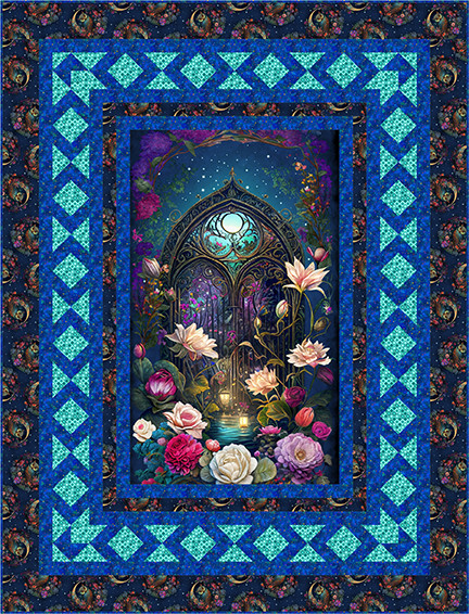 Night Garden - Diamonds and Bowties Quilt - The Blank Quilting Corp.