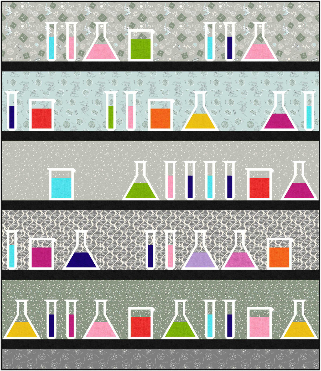 Science Lab - Potions Quilt - The Blank Quilting Corp.