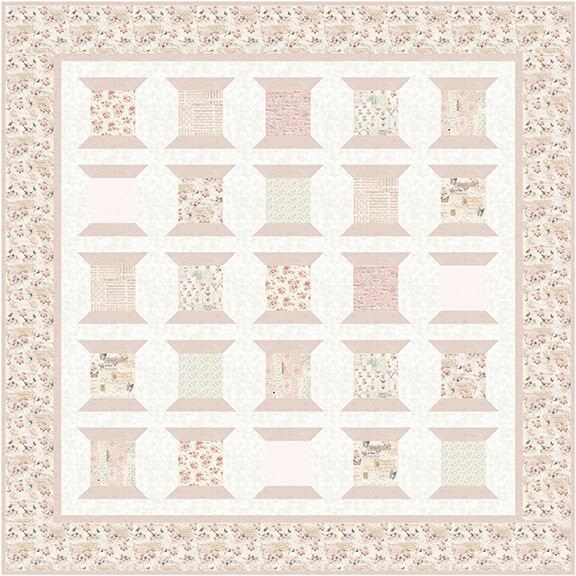 Parisian Snippets - Parisian Spools Quilt - The Blank Quilting Corp.