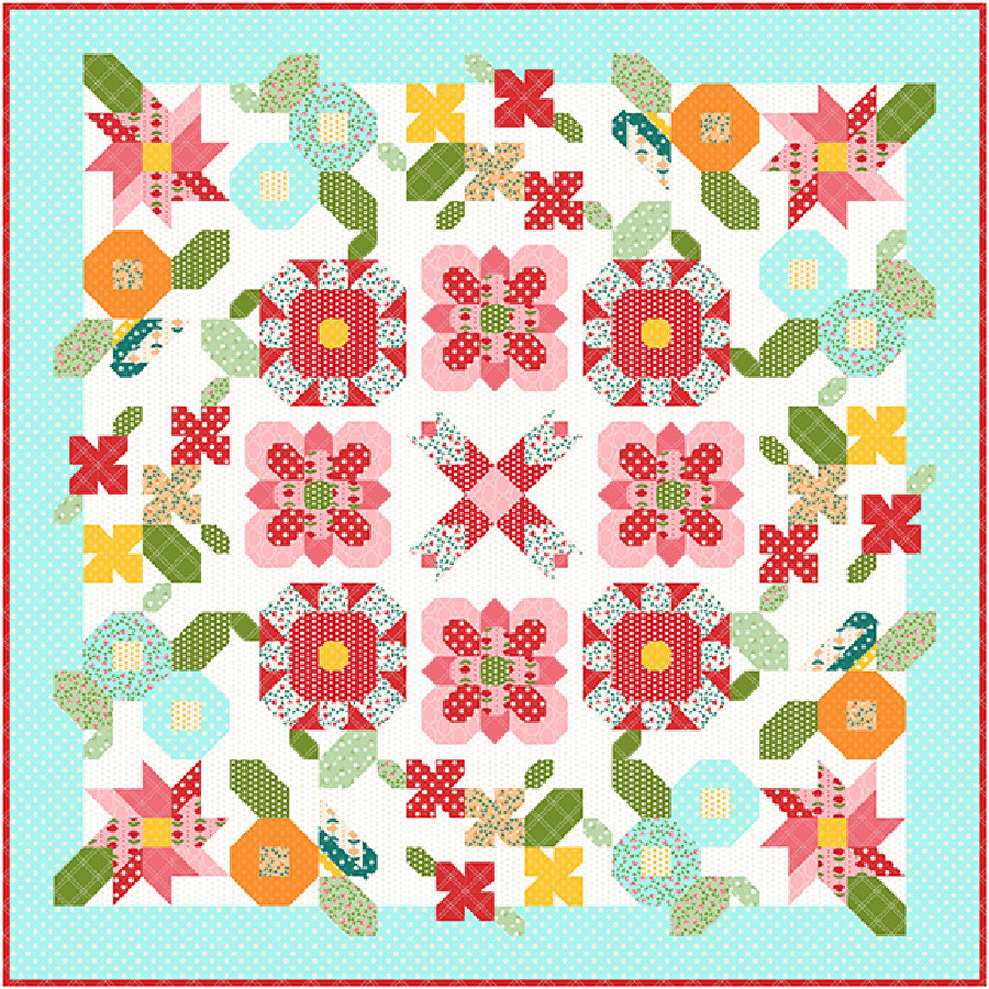 The Bright Side - Flora Lee Quilt - The Blank Quilting Corp.
