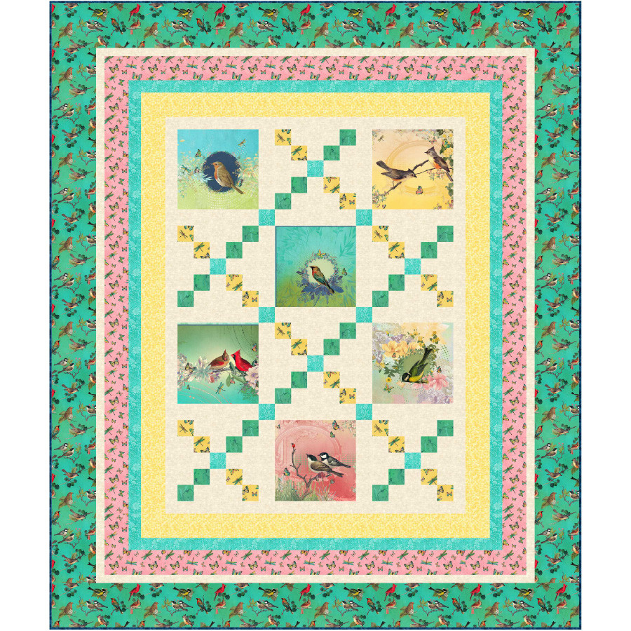Birds & Blooms - Songbird Serenade Quilt - The Blank Quilting Corp.