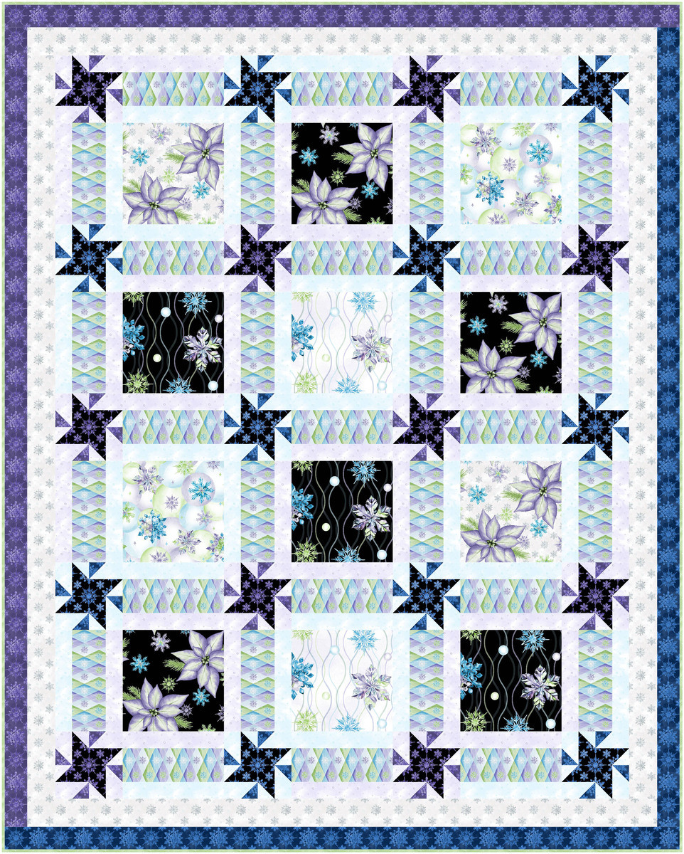 Aurora Flurries - Twilight Quilt - The Blank Quilting Corp.