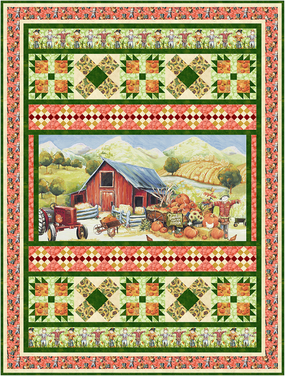 Golden Days Quilt #1 - The Blank Quilting Corp.