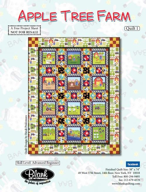 Apple Tree Farm Quilt #1, Current Project, The Blank Quilting Corporation