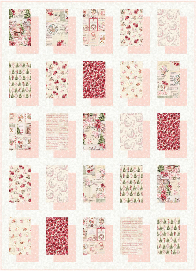 Mistletoe Magic Quilt #1 - The Blank Quilting Corp.