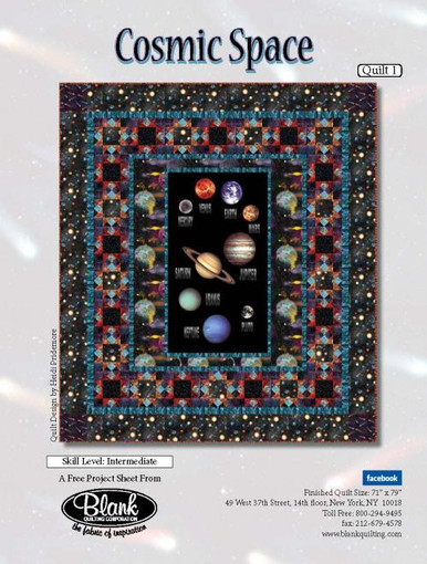 Cosmic Space Quilt #1, Current Project, The Blank Quilting Corporation