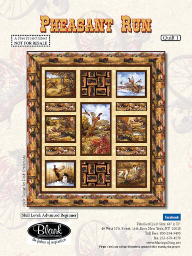 Pheasant Run Quilt #1 - The Blank Quilting Corp.