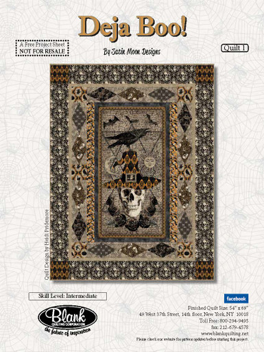 Deja Boo Quilt #1 - The Blank Quilting Corp.