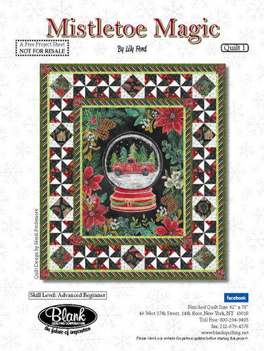 Mistletoe Magic Quilt #1 - The Blank Quilting Corp.