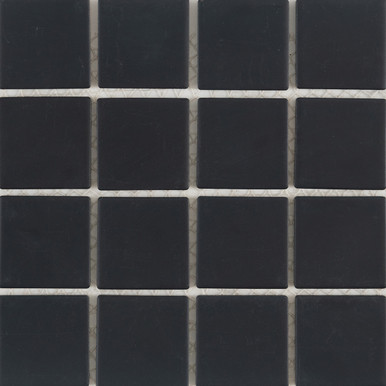 Atlantic Staple - Black Square Matte Glazed Porcelain Mosaics