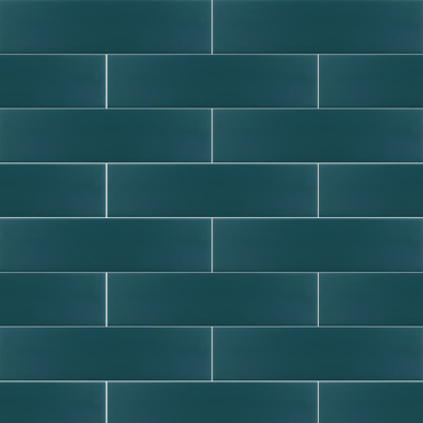 Casey Opto - Teal Matte Glazed Ceramic Tile