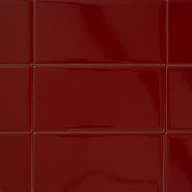 Maurizio Vaughn - Red Glossy Glazed Ceramic Tile