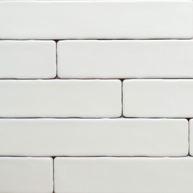 Cev Opaque Brick - Ivory Glossy Glazed Ceramic Tile