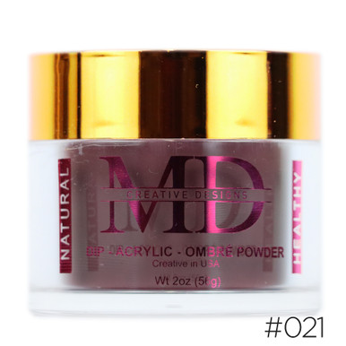 #M-021 MD Powder 2oz - Dark Knight - Global Nail Beauty Supplies
