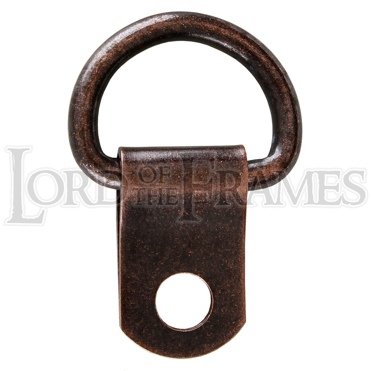 Classic Bronze Plated 1 Hole Single D Rings | Lord of the Frames Ltd