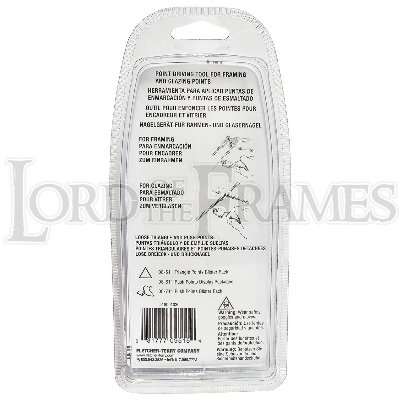 Fletcher Push Mate Tool Pack of 10 cards| Lord of the Frames Ltd