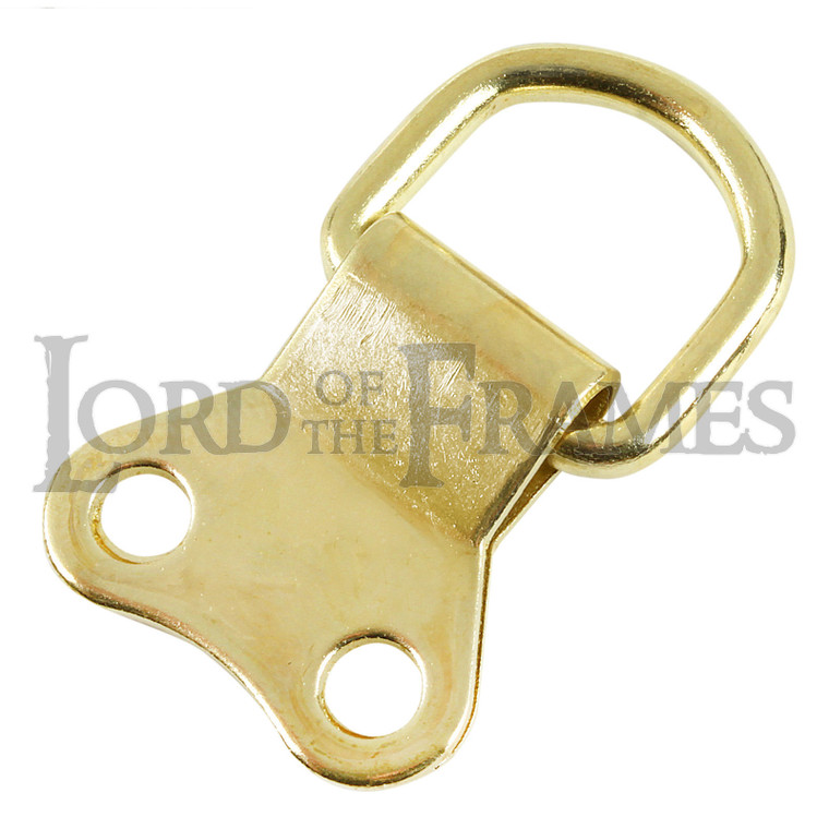 Double D-RIngs Brass Plated | Lord of the Frames Ltd