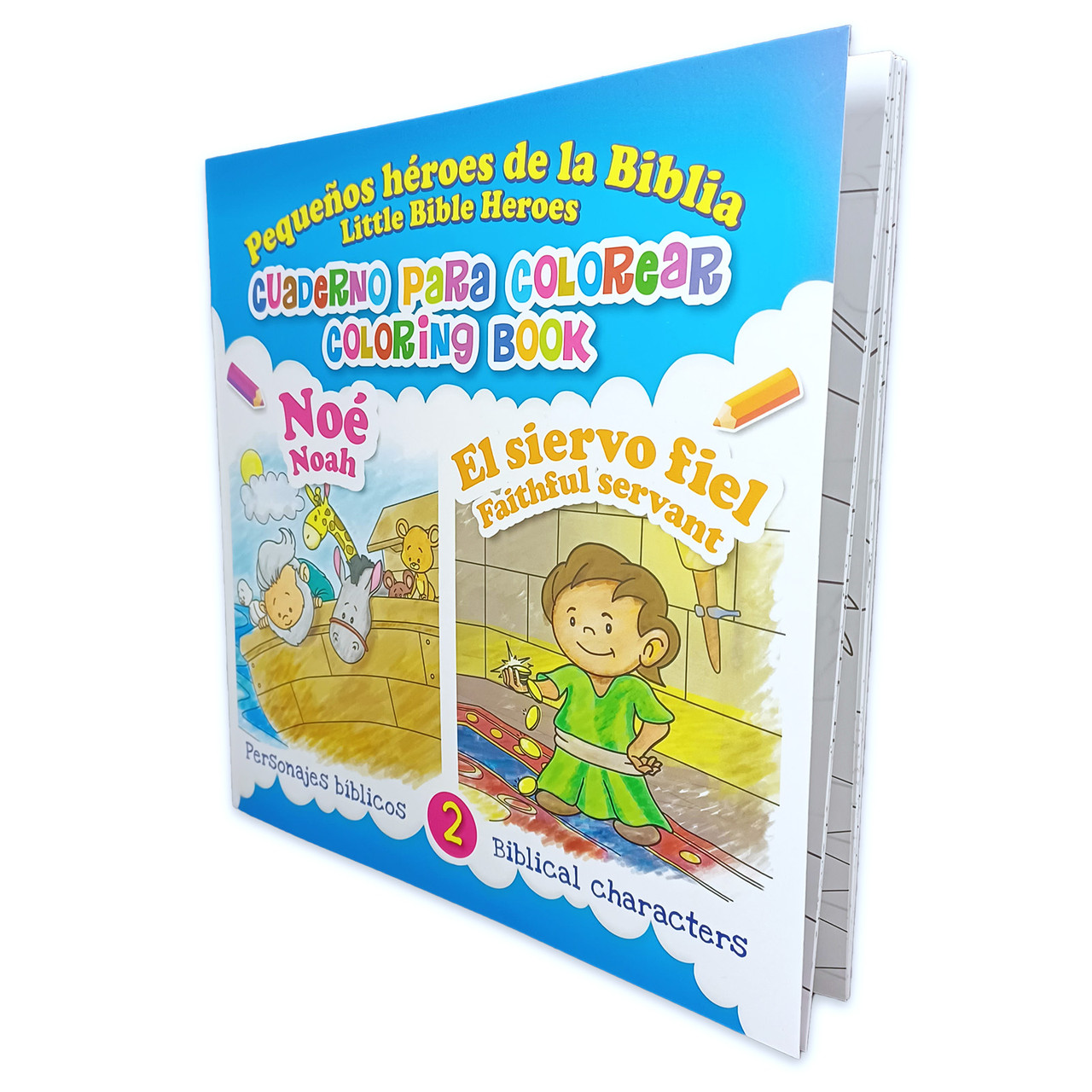 Cuaderno para Colorear Pequeños Héroes de la Biblia, 9781648490583