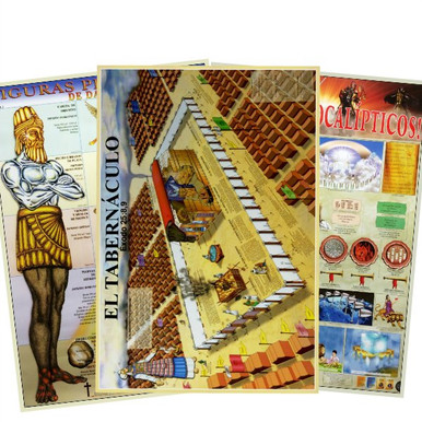 Pack de 3 Posters Surtidos El Tabernaculo Figuras Profeticas y Tiempos ...