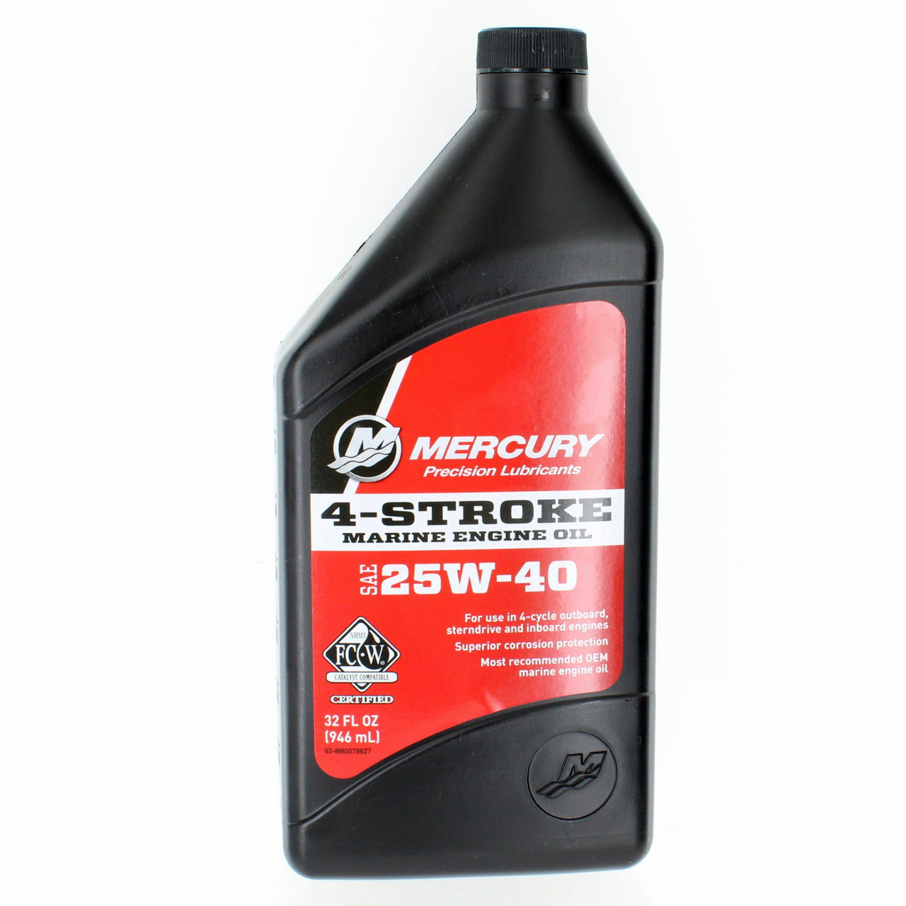 Mercury Marine/MerCruiser New OEM 4-Stroke Engine Oil, 25W-40 1qt., 92 ...