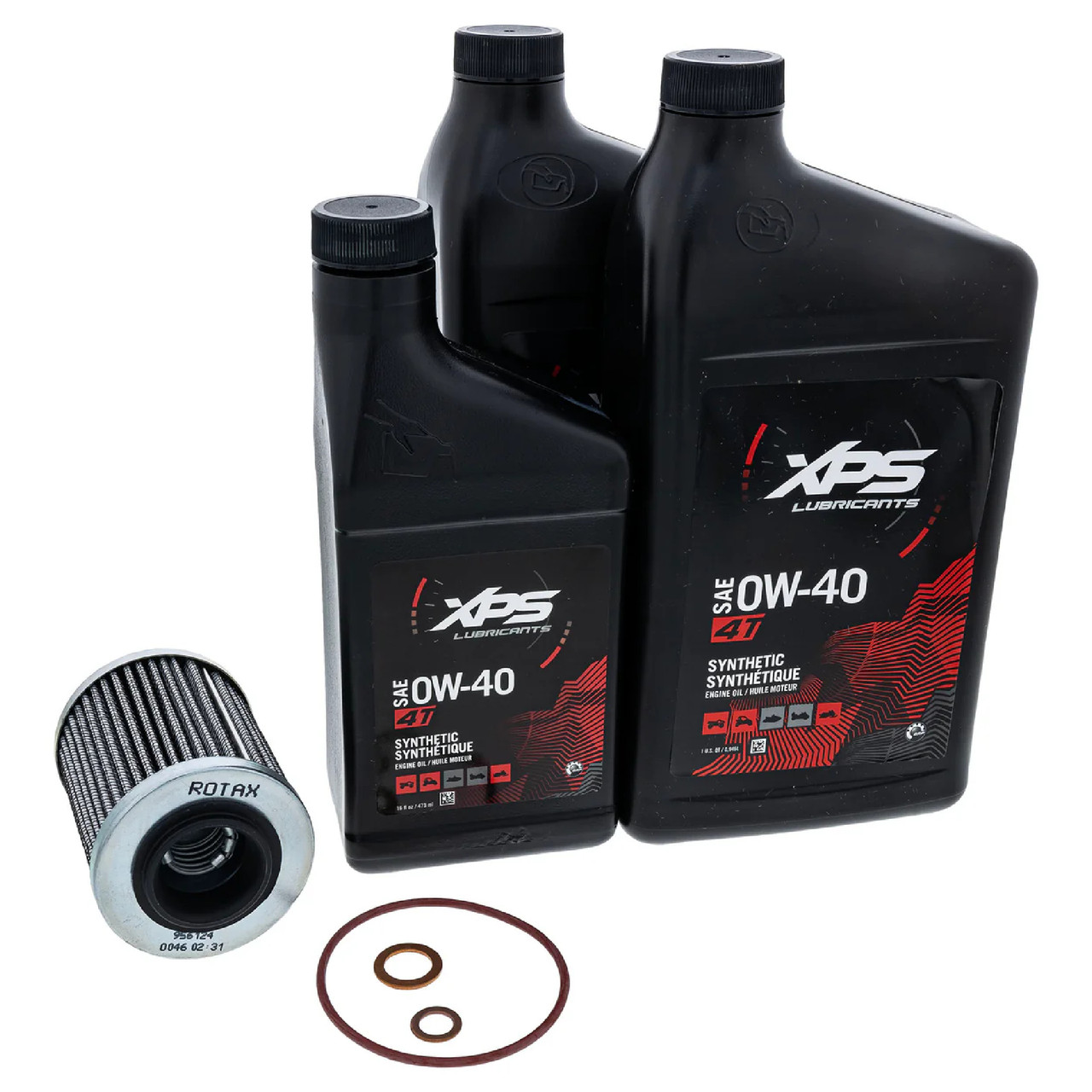 Ski-Doo OEM 4T 0W-40 Synthetic Oil Change Kit Rotax 600 ACE, 779253 ...