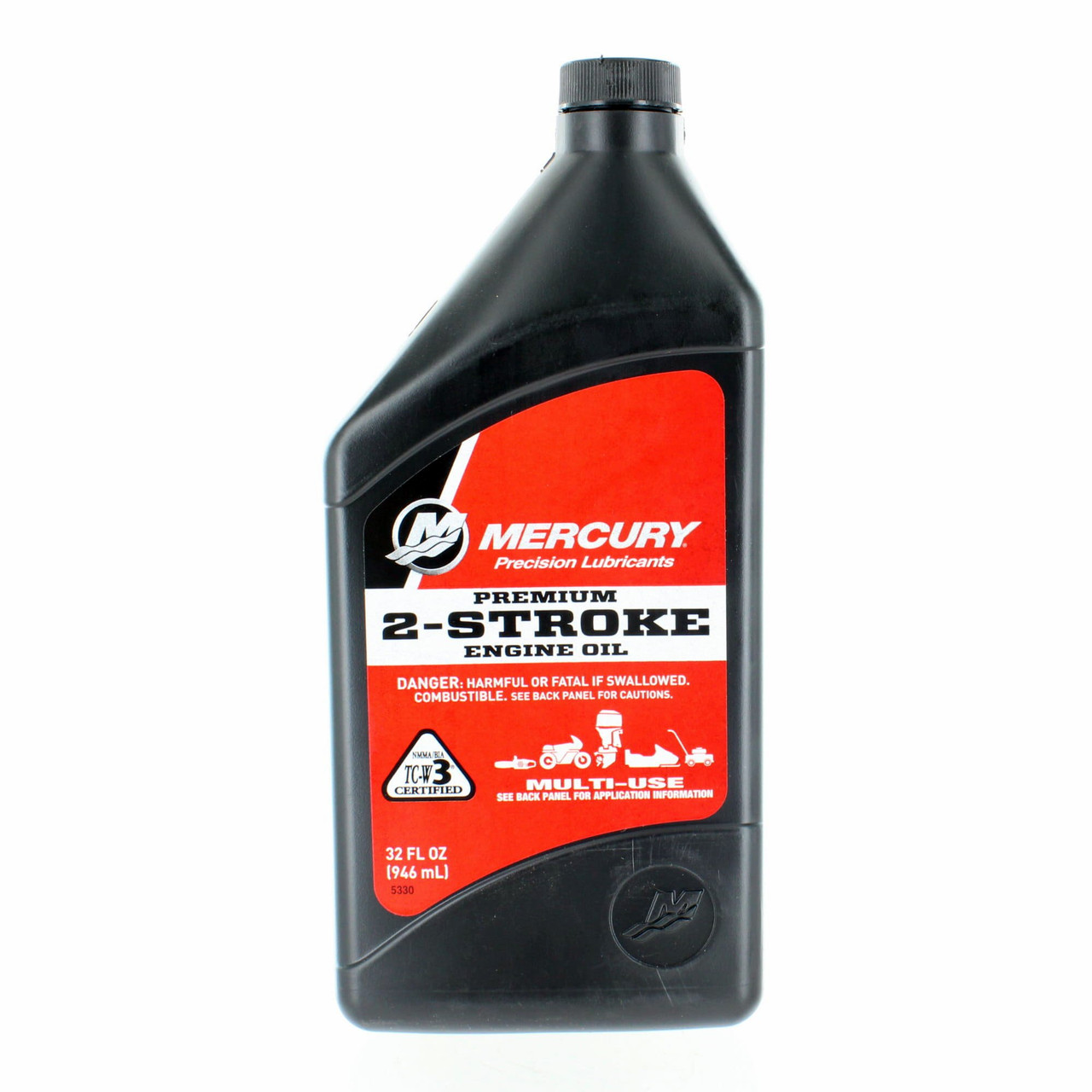 Mercury Marine New OEM Premium 2-Cycle Outboard Oil, 1qt./32oz., 92 ...