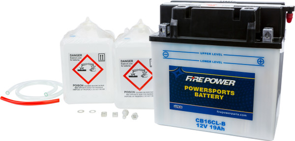 FIRE POWER 12V Heavy Duty Battery w/Acid Pack, 490-2235