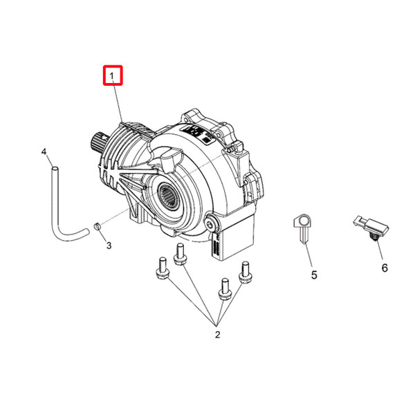 Polaris OEM Gearcase Assembly, Front, 1333751, 1334310