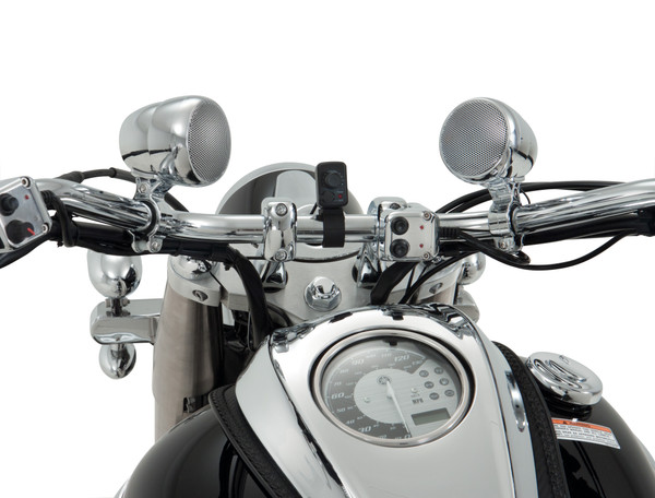 Show Chrome Accessories Stereo Sound System Chrome, 13-250A