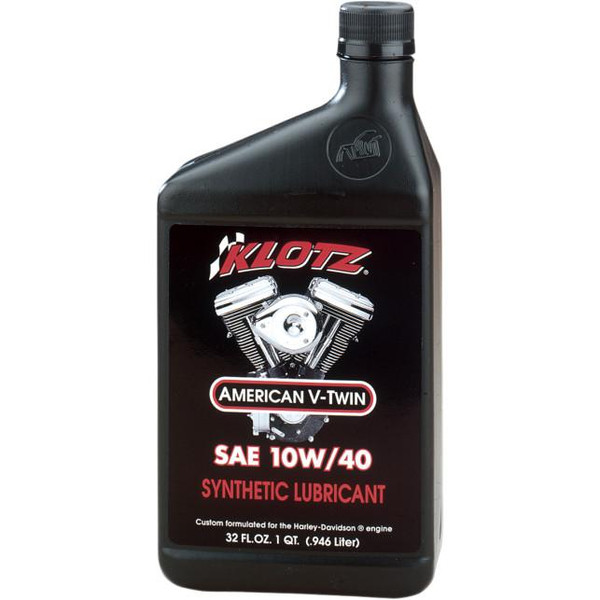 Klotz Oil V-Twin Synthetic Engine Oil - 10W-40 - 1 U.S. Quart, KH-1040