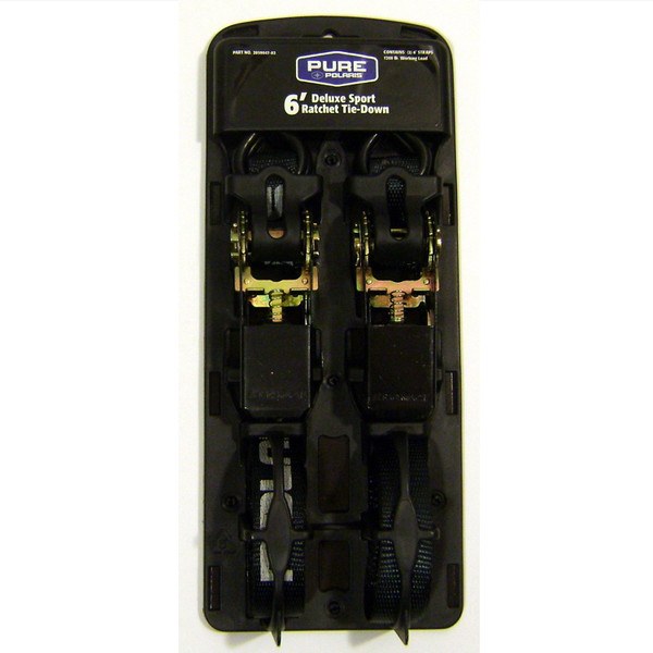 Polaris New OEM Black Ratchet Tie Down Strap, 2859047-02