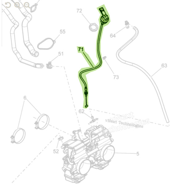 Ski-Doo OEM, Choke Cable, 512060672