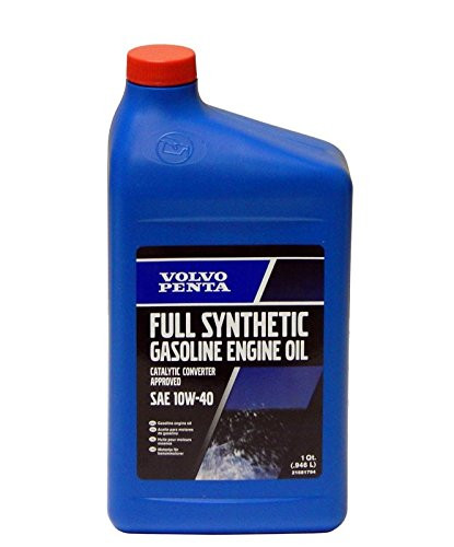 Volvo Penta New OEM Full Synthetic Engine Oil, 10W-40 1qt./32oz., 21681794