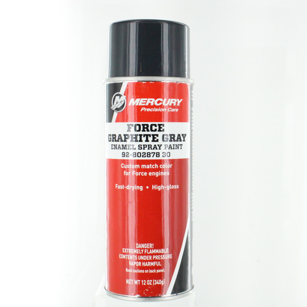 Mercury Marine/Mercruiser New OEM Force Graphite Gray Enamel Spray ...