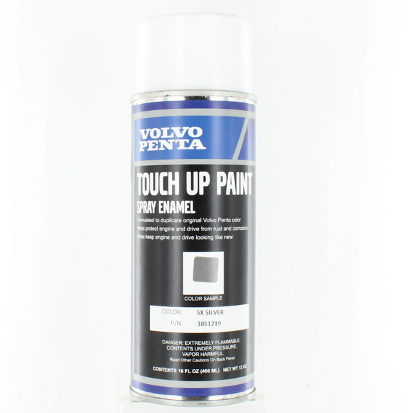 Volvo Penta New OEM SX Silver Touch Up Enamel Spray Paint 16 fl.oz ...
