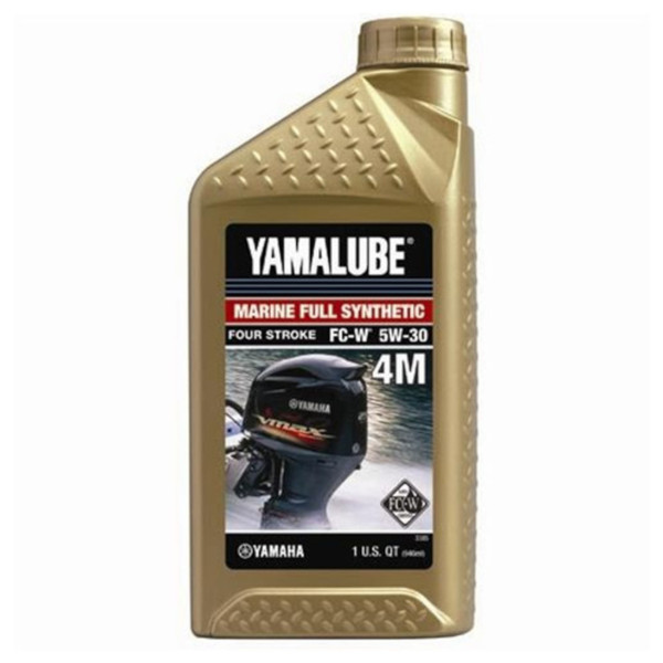 Yamaha New OEM, 32oz 4-Stroke 5W-30 Outboard Yamalube Oil, LUB-05W30-FC-12