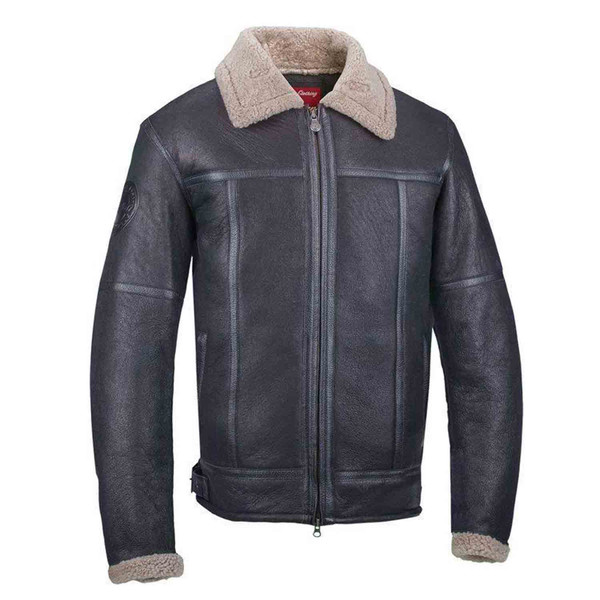 Indian Motorcycle New OEM Men's Leather Shearling Riding Jacket, Small ...